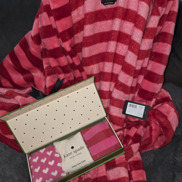 kate spade | Intimates & Sleepwear | Kate Spade Red And Pink Striped ...